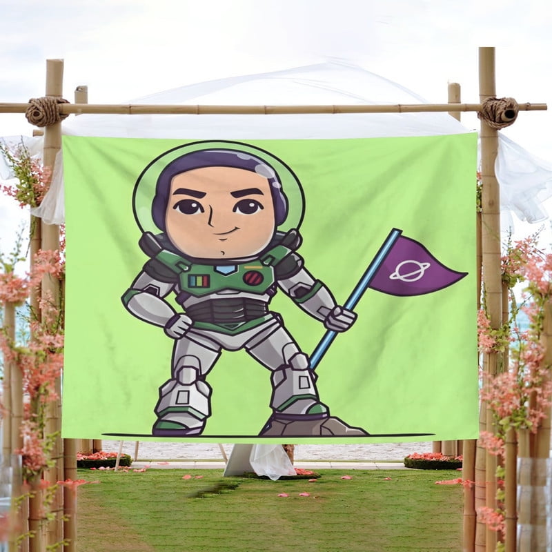 Buzz Lightyear pattern wall hanging 50*60 inches high-quality peach ...