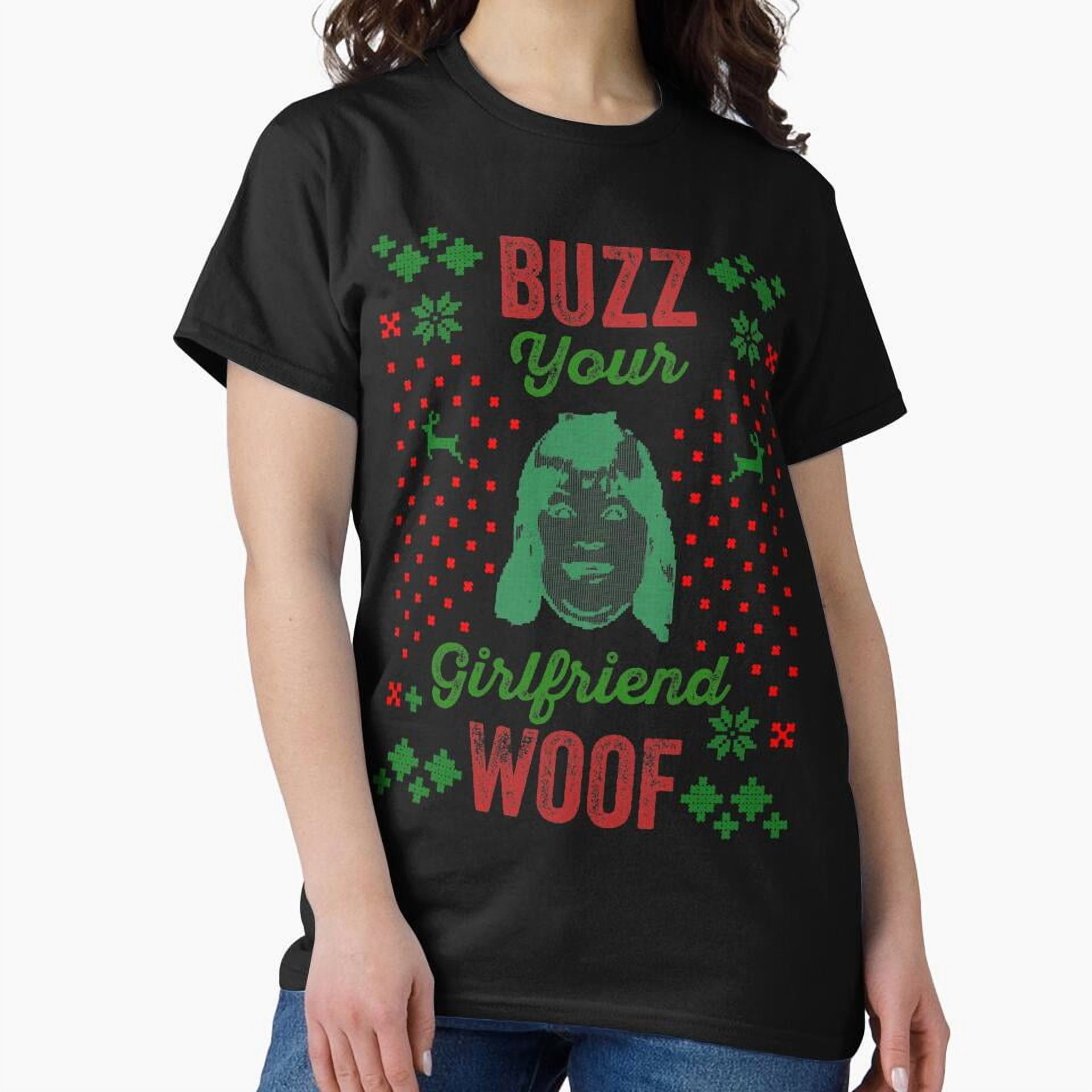 Buzz Your Girlfriend Woof! Funny Home Alone Funny Christmas Sweater ...