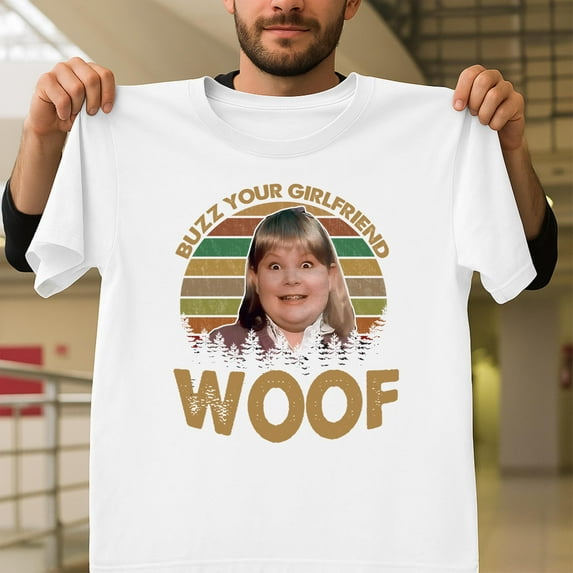 Buzz Your Girlfriend Woof Funny Home Alone, Retro Christmas Movie Gift ...
