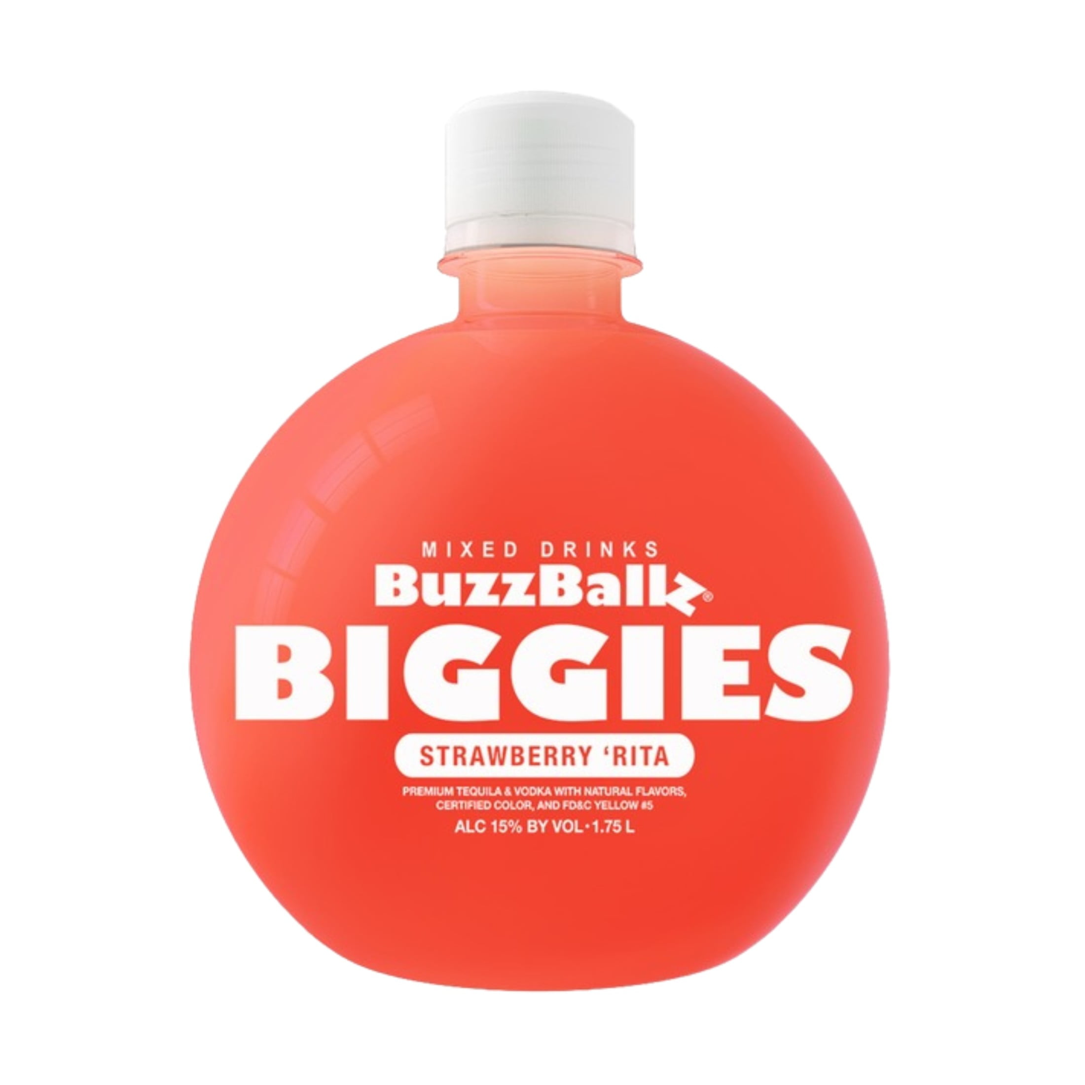 BuzzBallz Biggies Strawberry 'Rita, 1.75L Bottle, ABV 15% - Walmart.com
