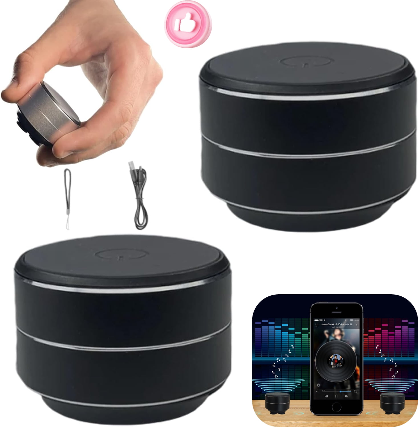 Buzzgo Speaker, Buzzgo Echo Speaker, Black Technology Bone Conduction ...