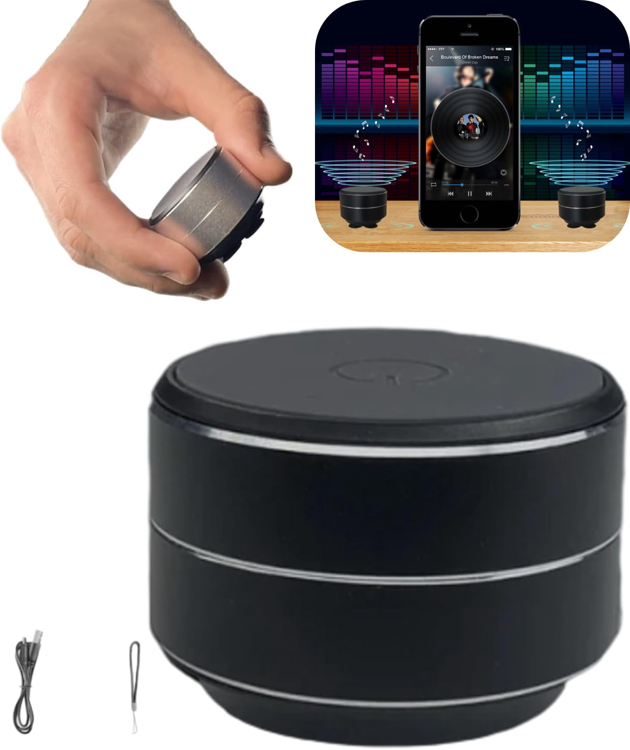 Buzzgo Speaker, Buzzgo Echo Speaker, Black Technology Bone Conduction ...