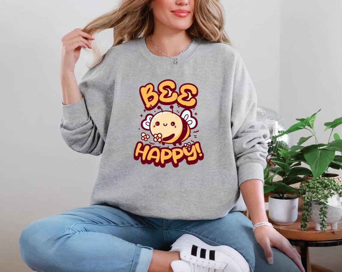 Buzzing Smiles Glow With Little Happy Bees Sweatshirt, for men & women ...