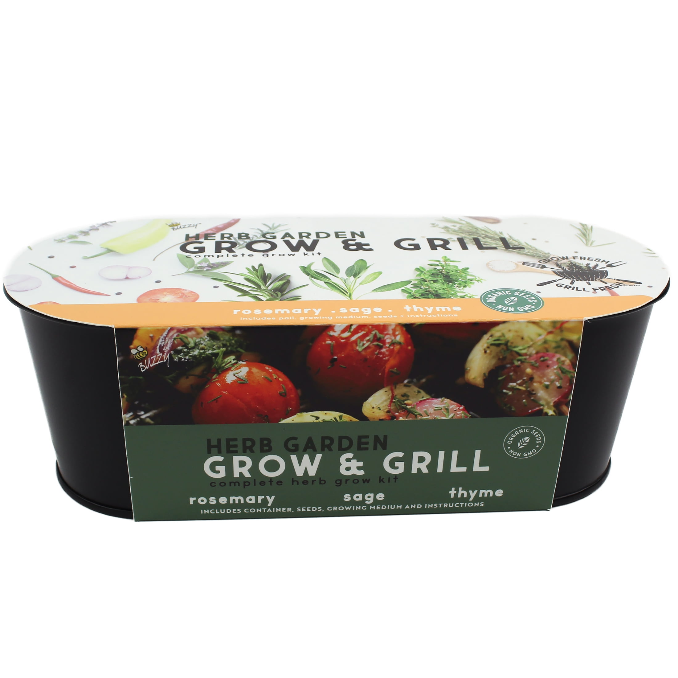 Buzzy Grilling Herb Garden Windowsill Grow Kit - Walmart.com