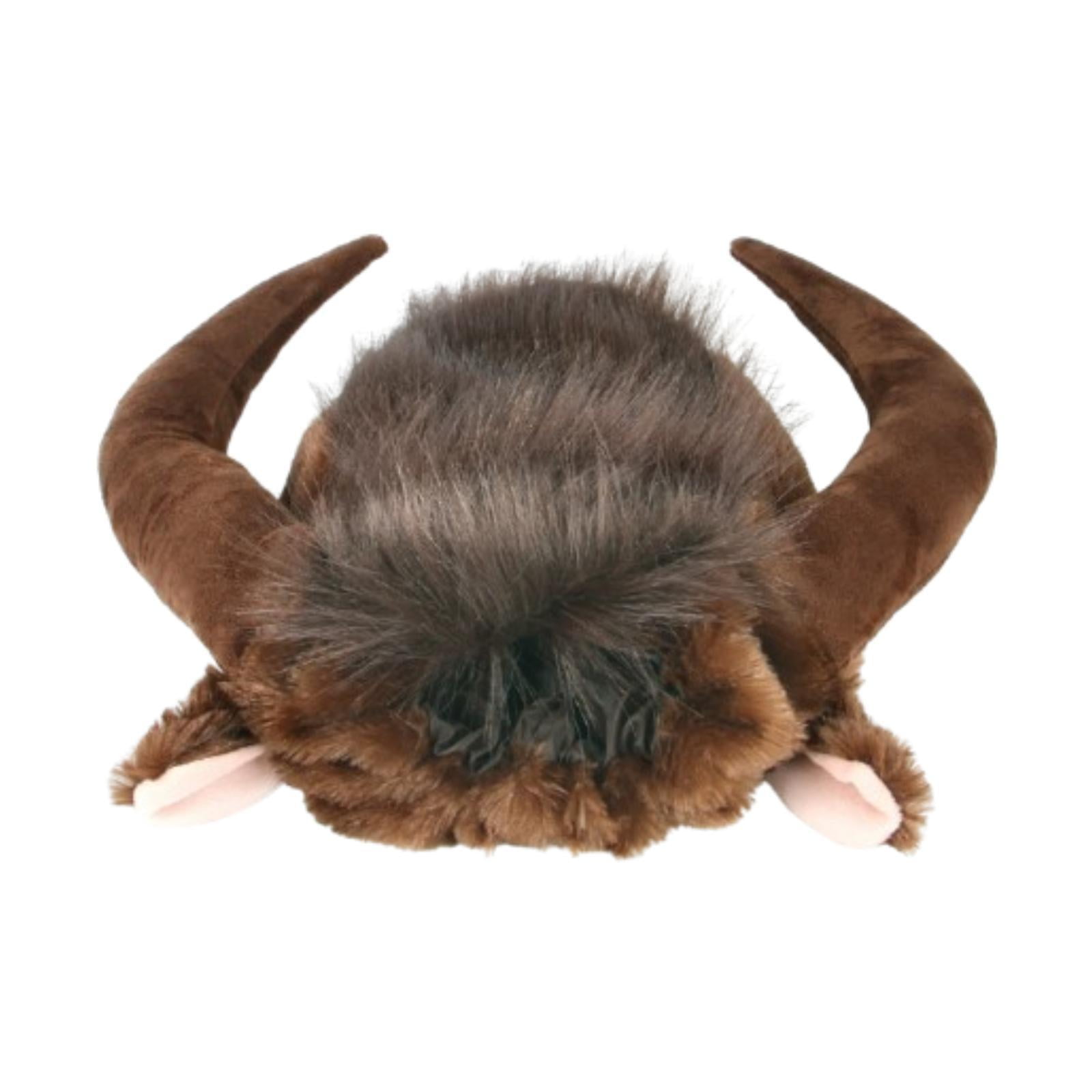 Bvdfgk Dog Cow Costume Dog Novelty Cow Hat Headwear Pet Funny Ox Hat ...