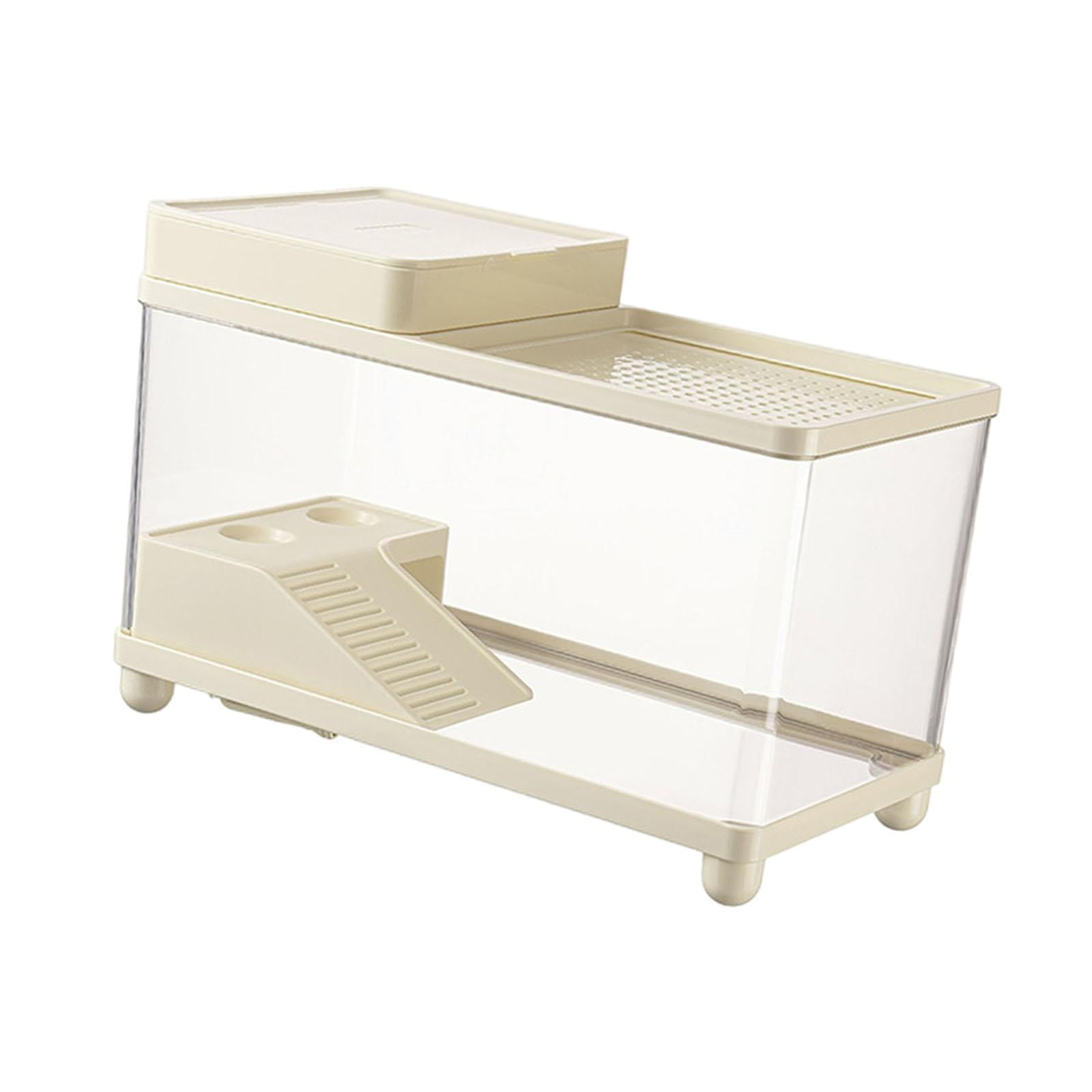 Bvdfgk Large Turtle Tank Multifunction Turtle Habitat Box for Tortoises ...