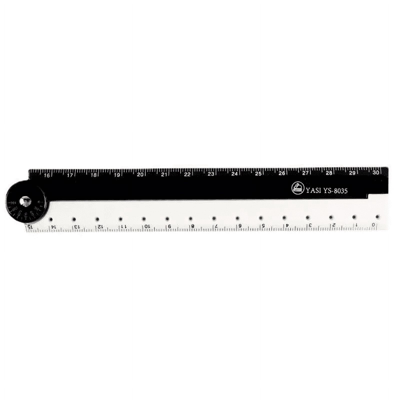 Bview Art 1pcs Folding ruler black and white simple ruler graphic ...