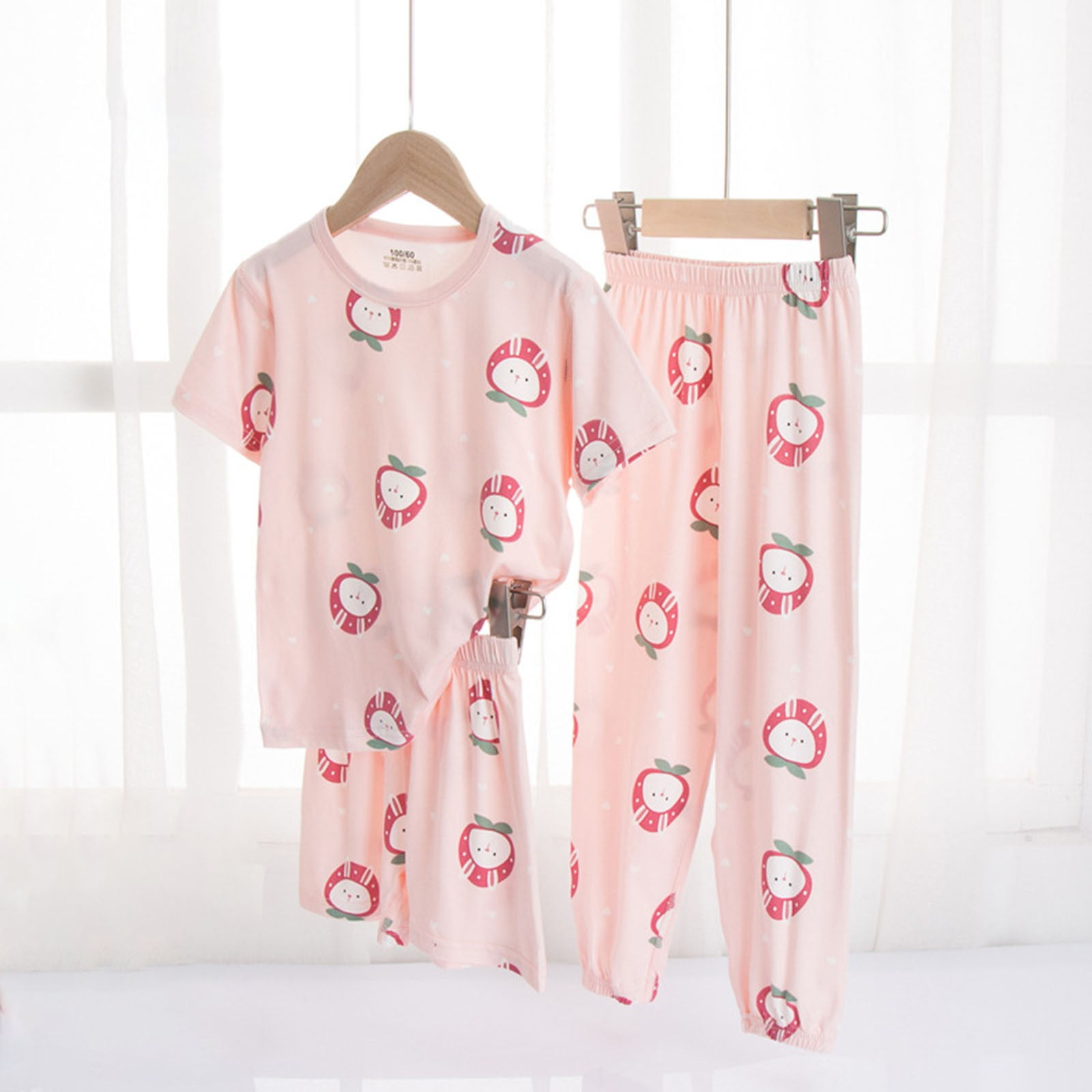 Bvxeep Baby Girl Outfits, Three Piece Set Of Children's Pajamas Summer ...