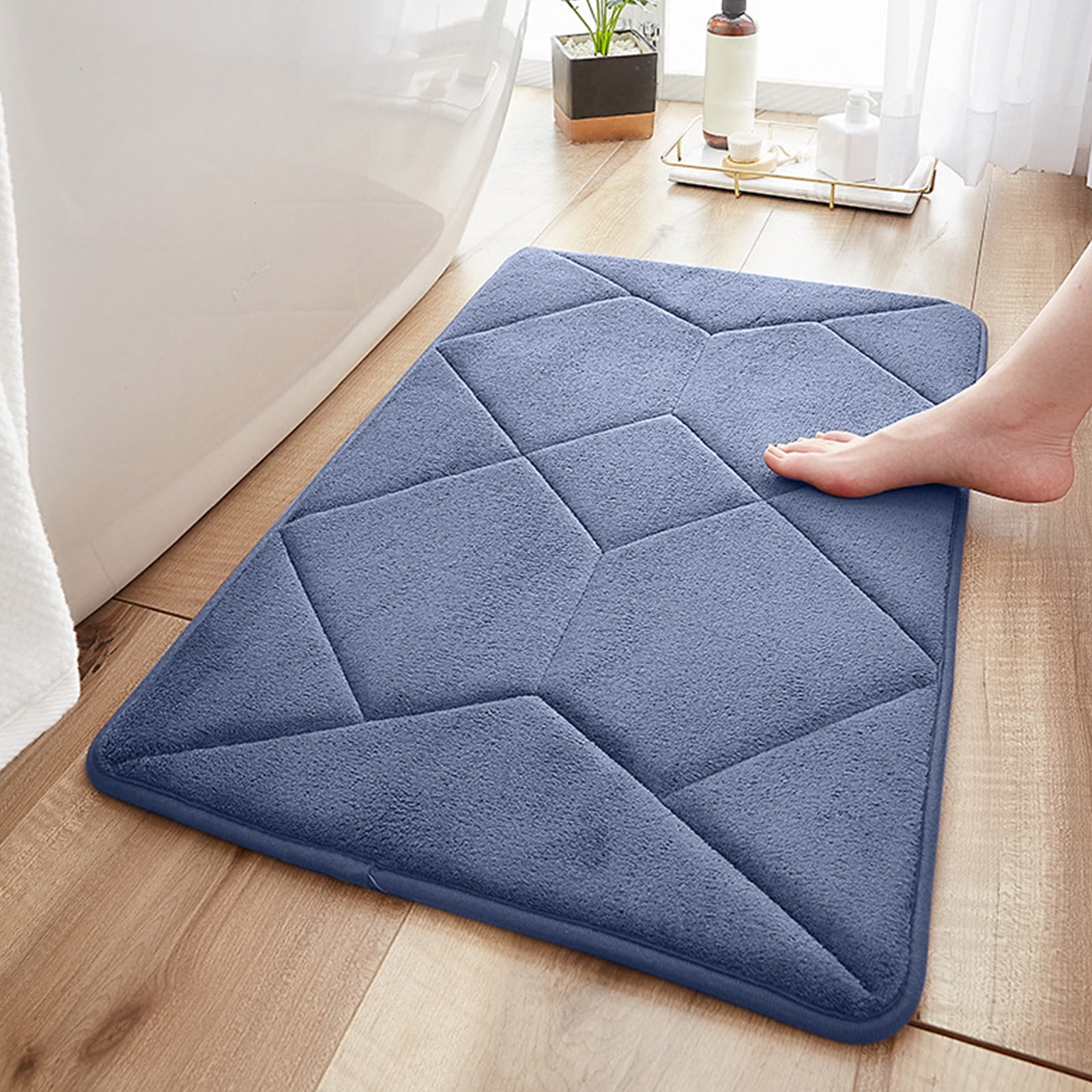 Bvxeep Rugs, Bath Rugs, Bathroom Water Absorbing Door Mat Convenient ...