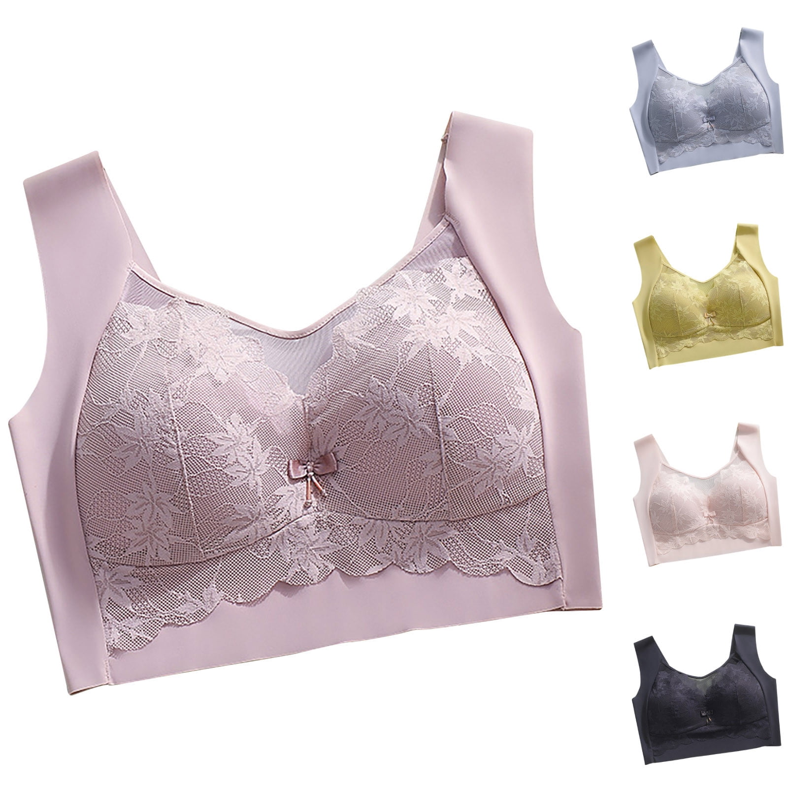 Bvxeep Women's Sports Lace Wirefree Bra Daily Underwear - Walmart.com