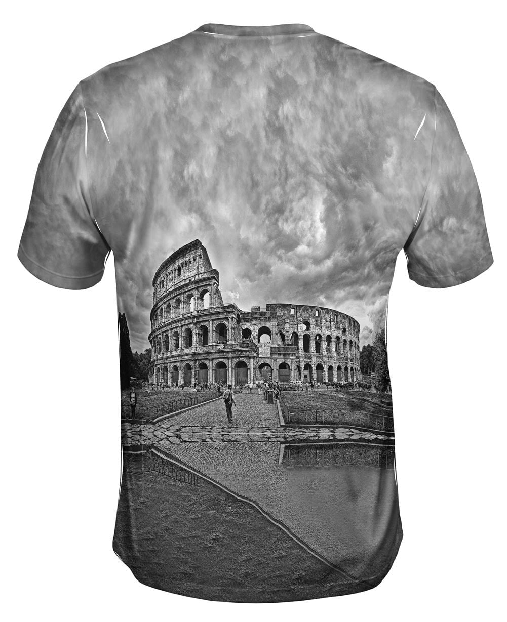 Bw Colosseum Rome Mens T-Shirt All Over Print - Walmart.com