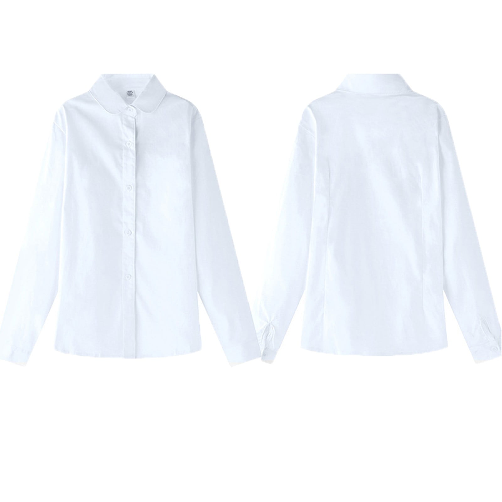 Bwdbhd Girls Shirts Big Girls Dress Shirt School Uniform Button-down ...