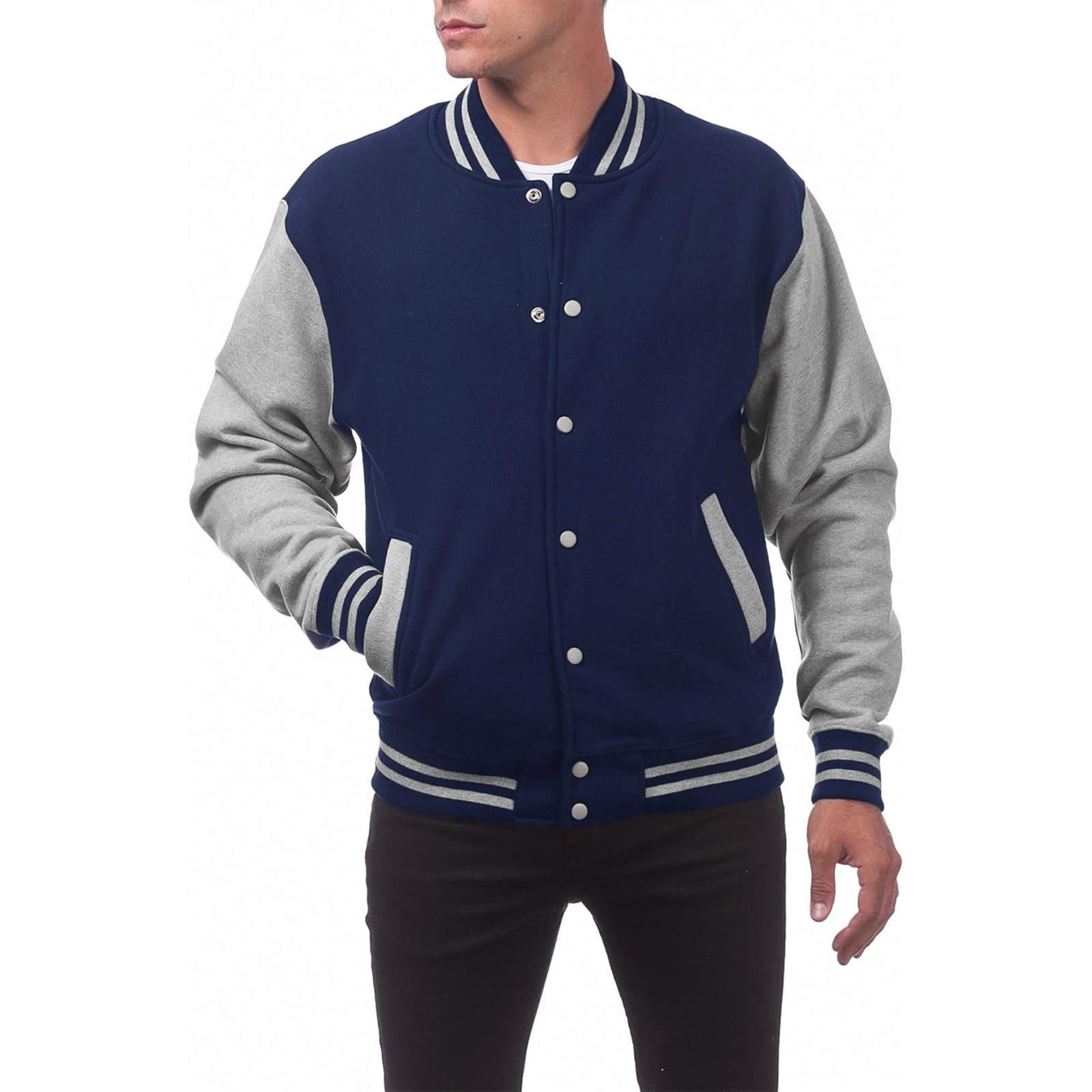 Bwdbhd Men Jacket Men's Casual Long Sleeve Lightweight Jacket Varsity ...