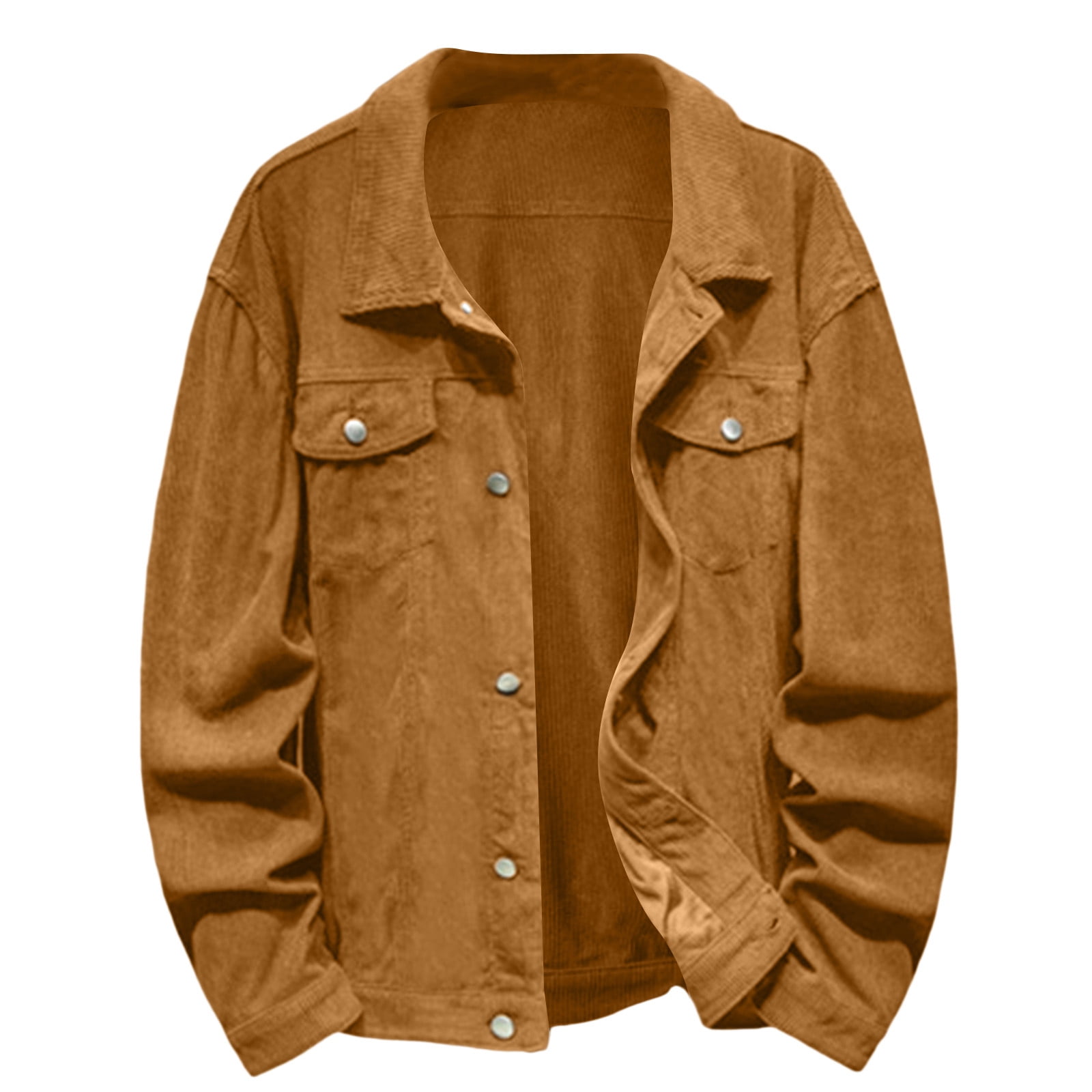 Bwdbhd Mens Jackets Mens Button Down Jacket Casual Long Sleeve Shirts ...