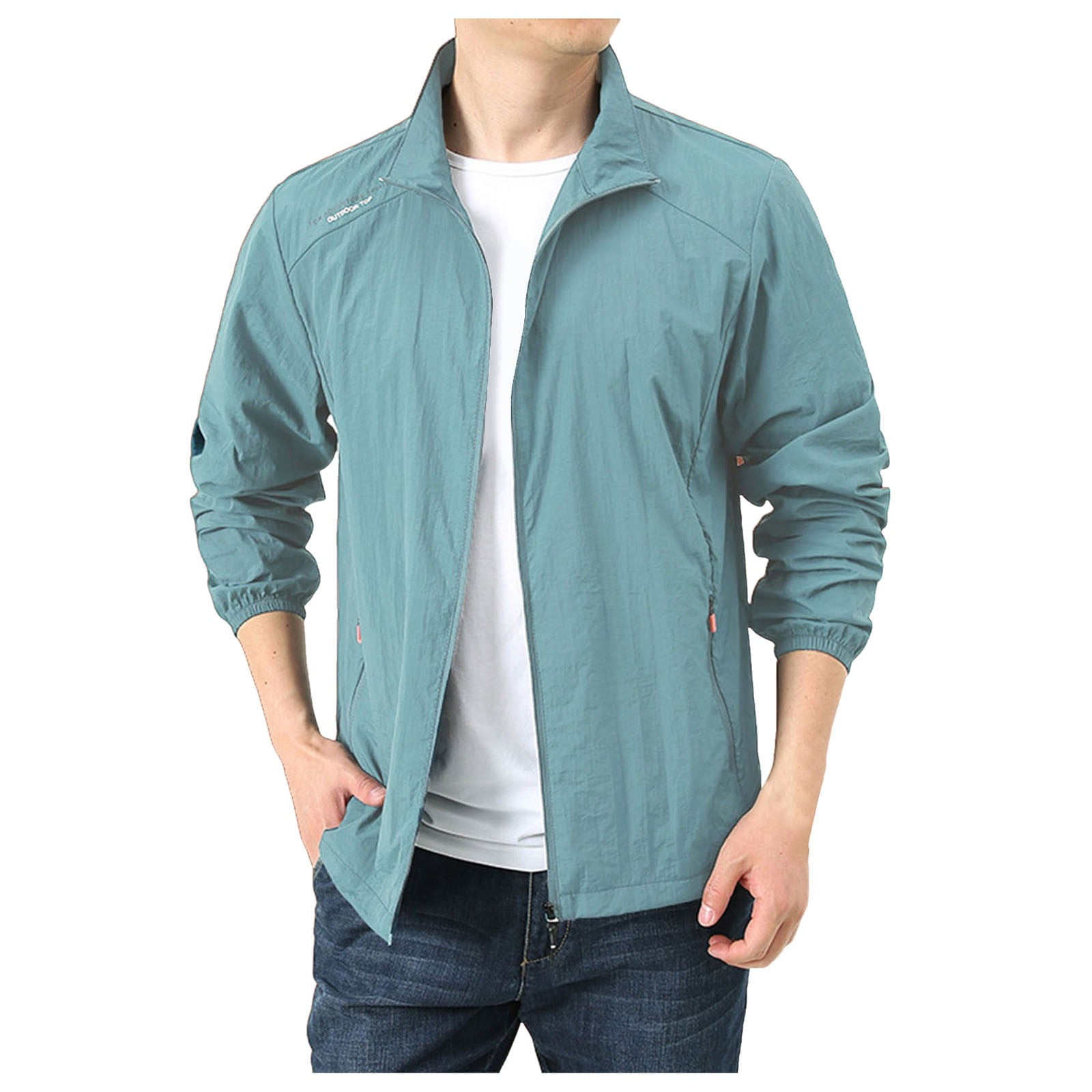 Bwdbhd Mens Windbreaker Men's Lightweight Jackets Casual Windbreaker ...