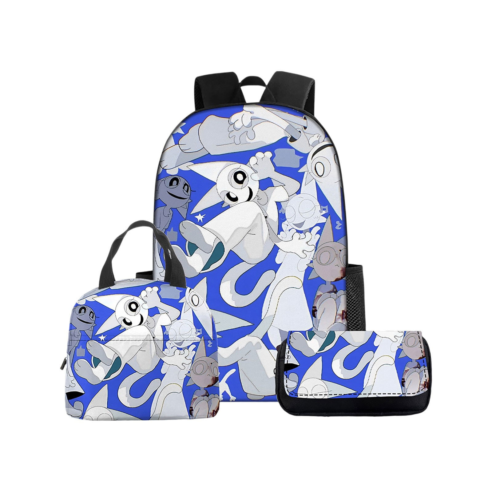 BwiLow 3Pcs Sprunki Backpack 16.5" Travel Laptop Backpack Waterproof ...