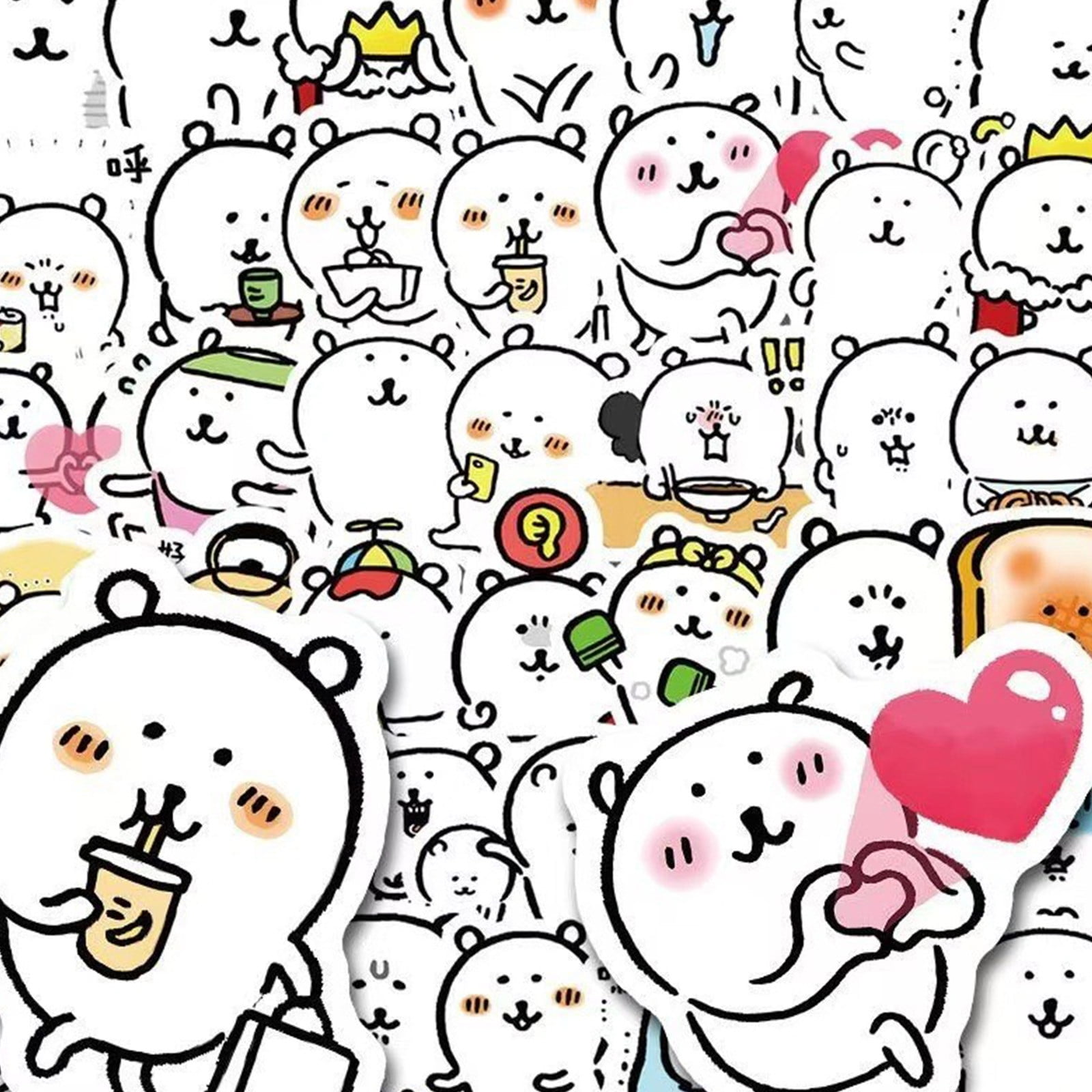 BwiLow 90 Pcs Cute Chiikawa Stickers Cartoon Style Chikawa Stickers ...