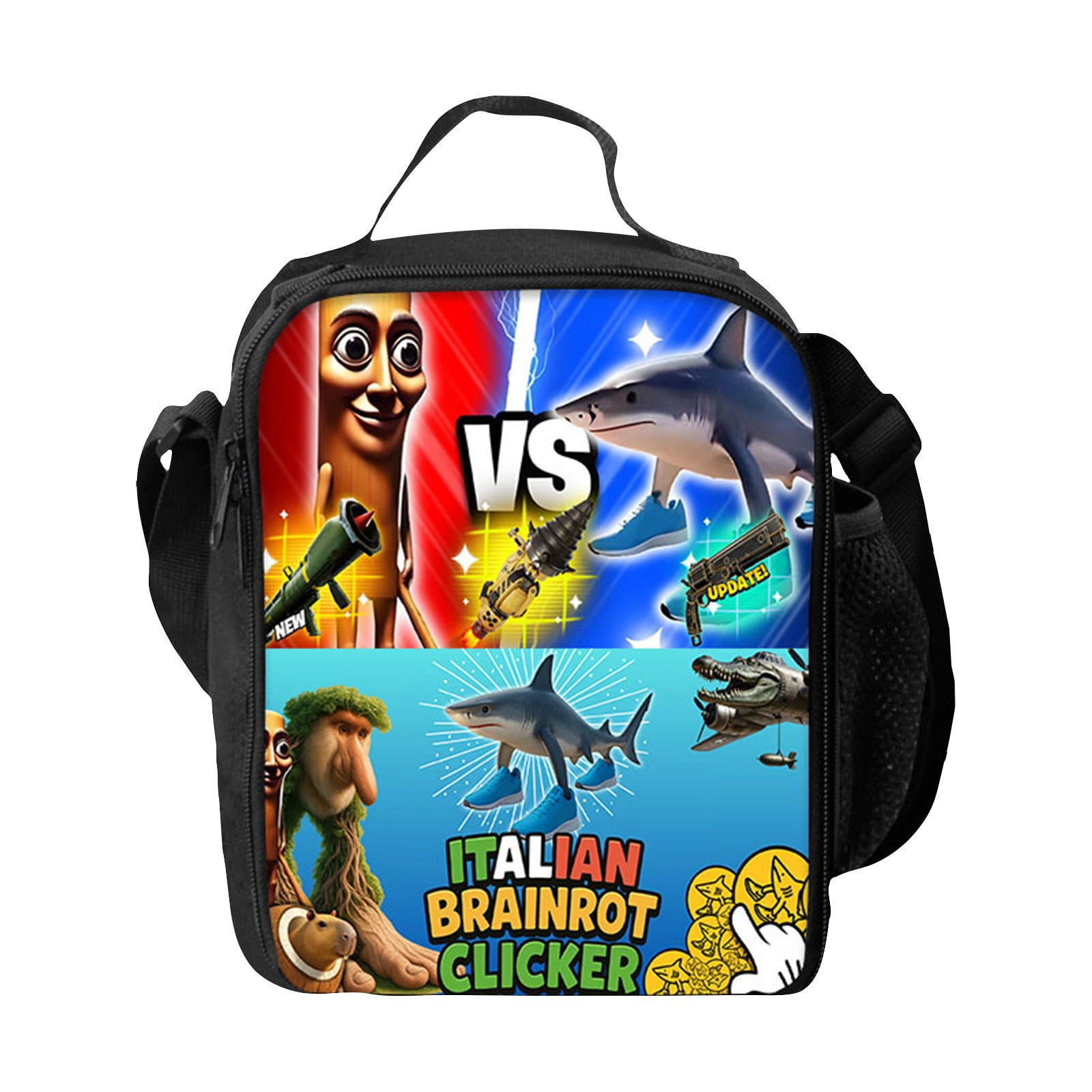 BwiLow Fun Italian Brainrot Backpack 9.8" AI Italian Animals Bag Back ...