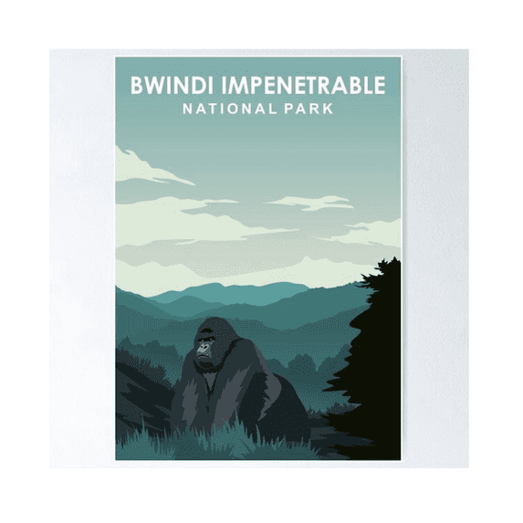 Bwindi Impenetrable National Park Africa Uganda Travel Poster - Walmart.com