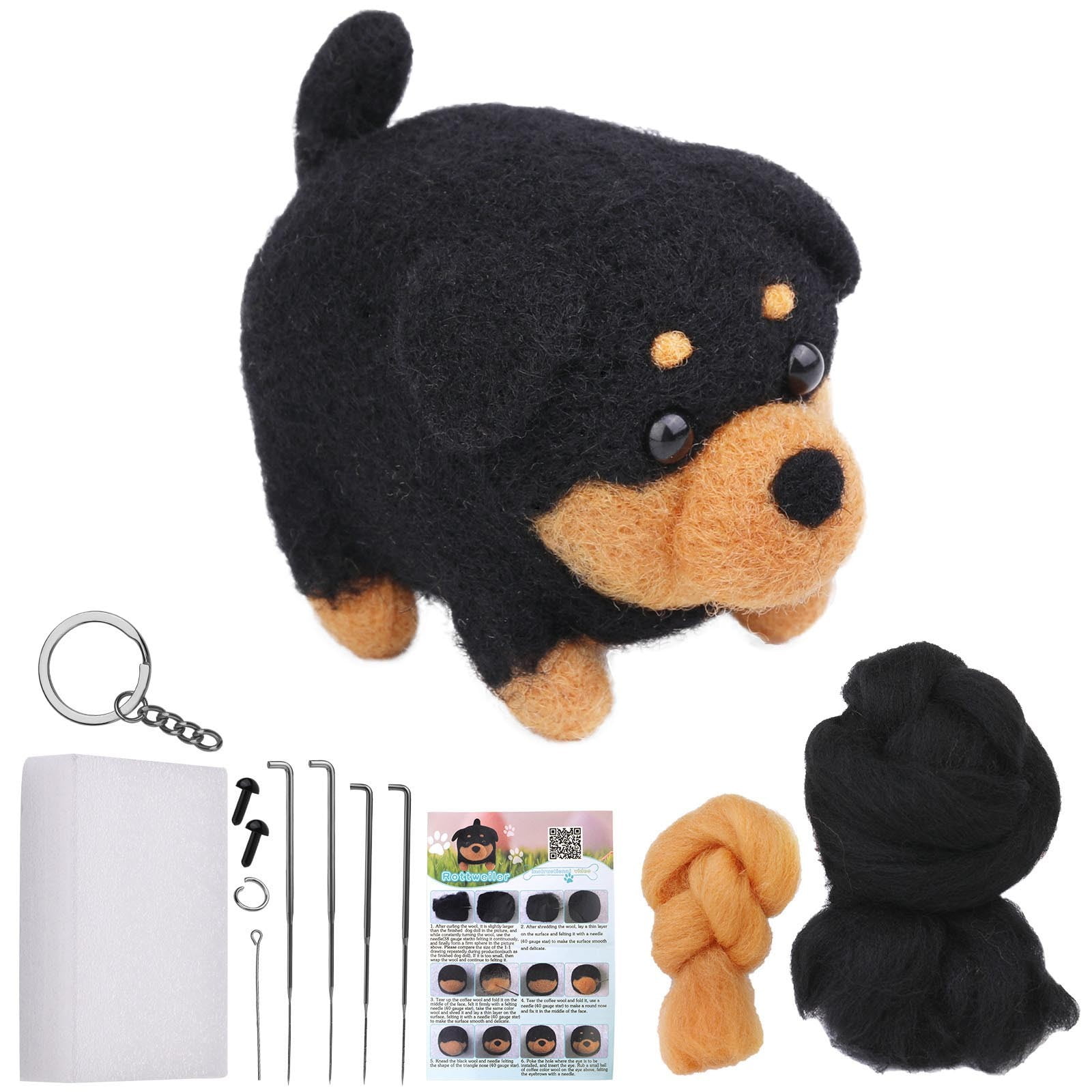 Bwiyojiz 1.4" Educational Toys Needle Felting Kit Animals Kits for ...