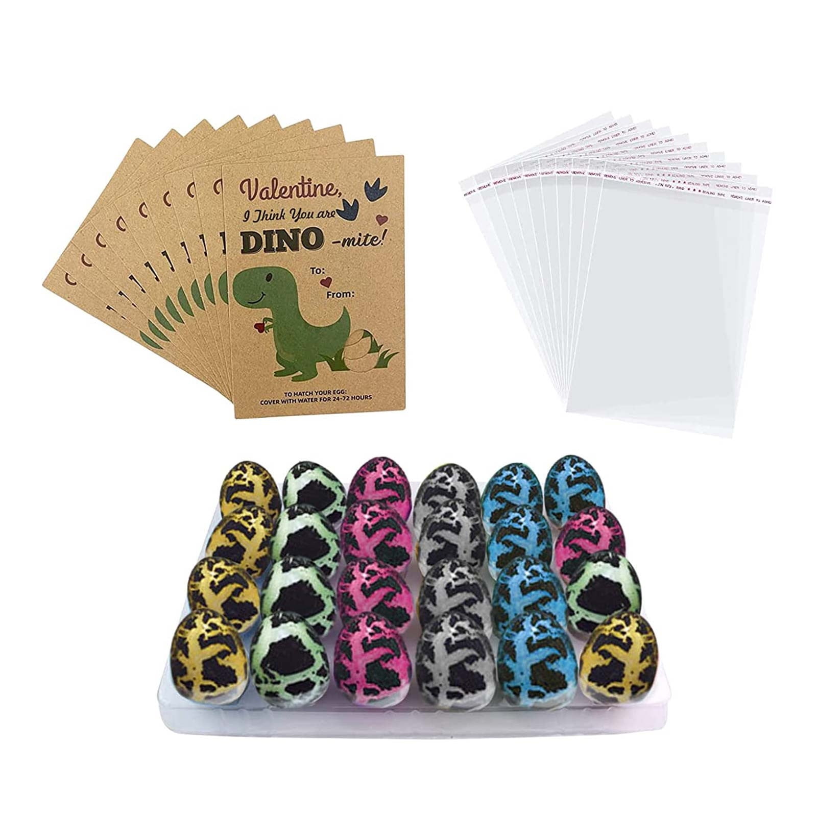 Bwiyojiz 30pc Children's Valentine's Day Gift Funny Dinosaur Valentine ...
