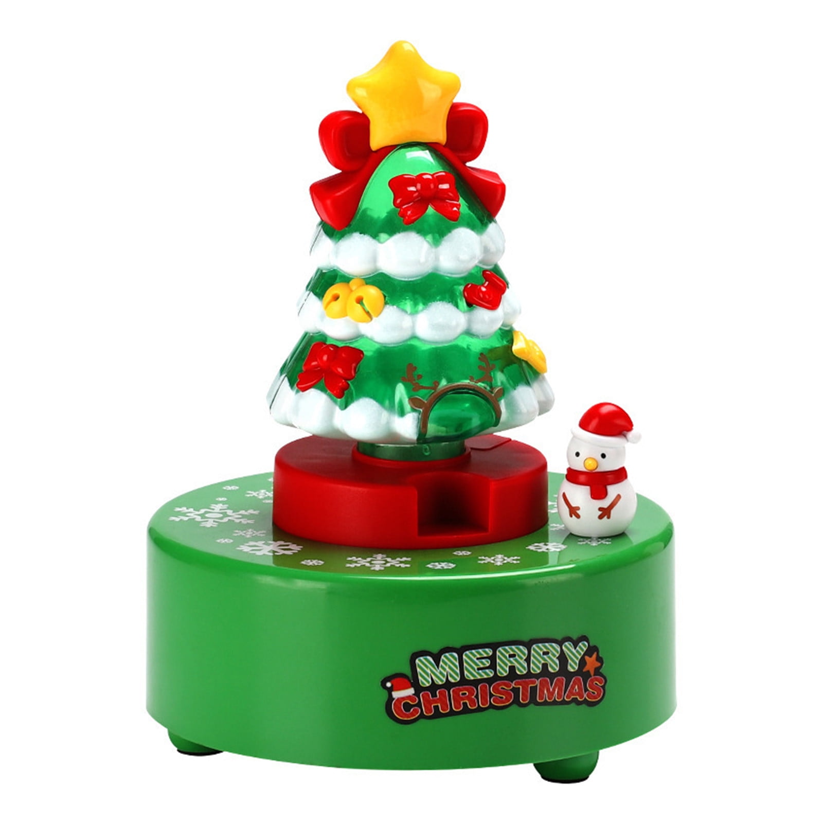 Bwiyojiz 4.52x5.9" Action Figures Toys Christmas Tree Sets, Crystal ...