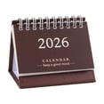 Bwiyojiz Calendars Paper 2026 Mini Calendar Desktop Notebook Decoration ...