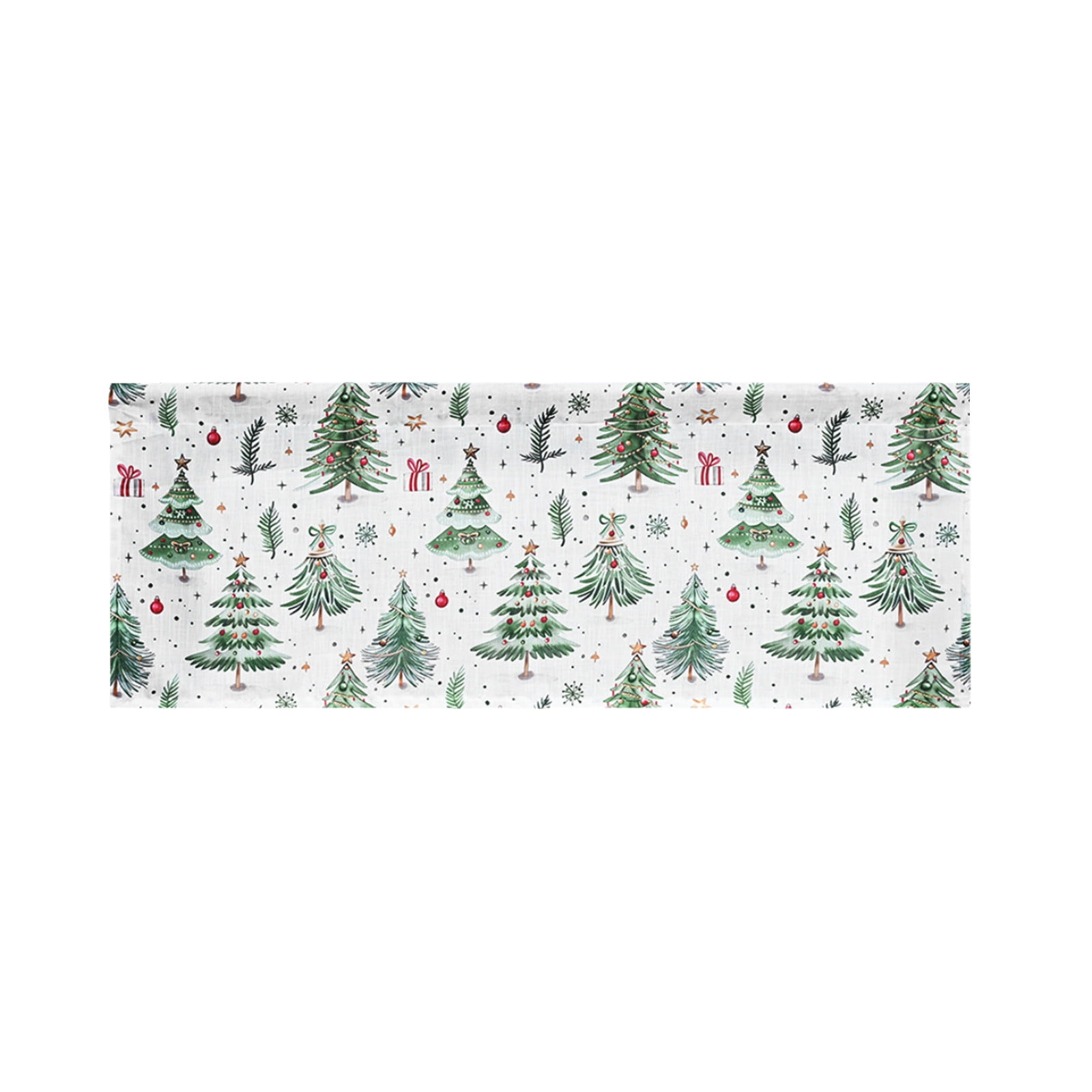 Bwiyojiz Christmas Decor, Christmas Forest Short Curtains Kitchen ...