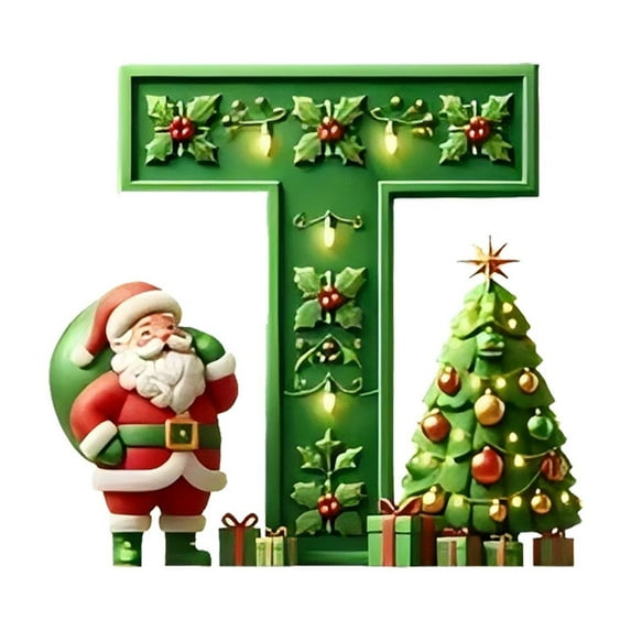 Bwiyojiz Christmas Decorations Decoration Supplies 26 Letters Tree ...