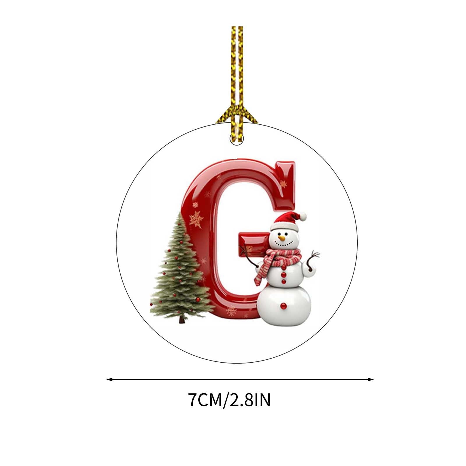 Bwiyojiz Christmas Decorations Indoor, 2024 26 Letter Christmas Snowman ...