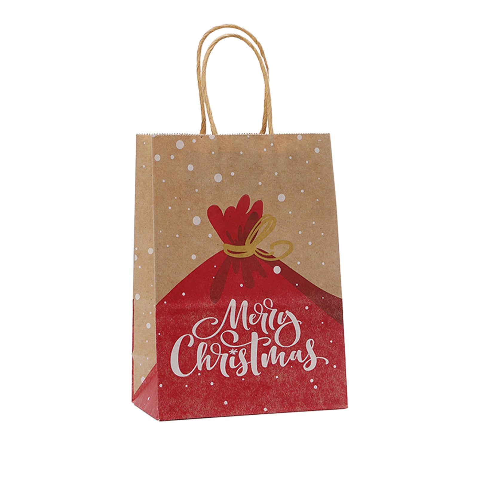Bwiyojiz Christmas Decorations Indoor, Christmas Kraft Paper Bags Gift ...