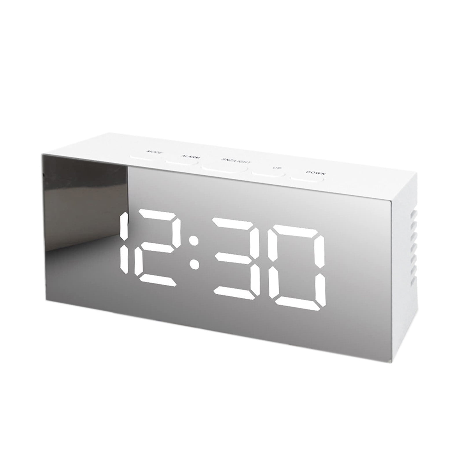 Bwiyojiz Classroom Supplies, LED Digital Electronic Mirror Alarm Clock ...