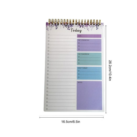 Bwiyojiz Classroom Supplies, Weekly Plan B5 Flip Up Coil Notebook Schedule Book Color Portable ...
