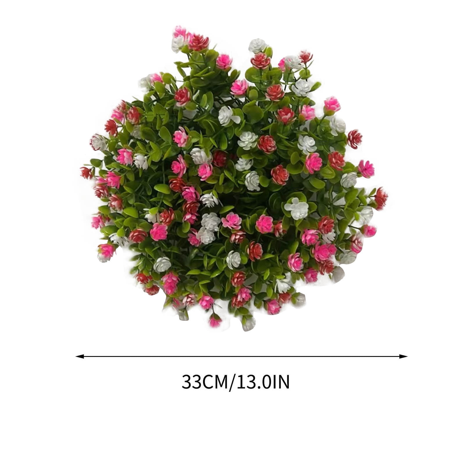 Bwiyojiz Garlands Plastic Colorful Wreath Spring and Summer Leaf ...