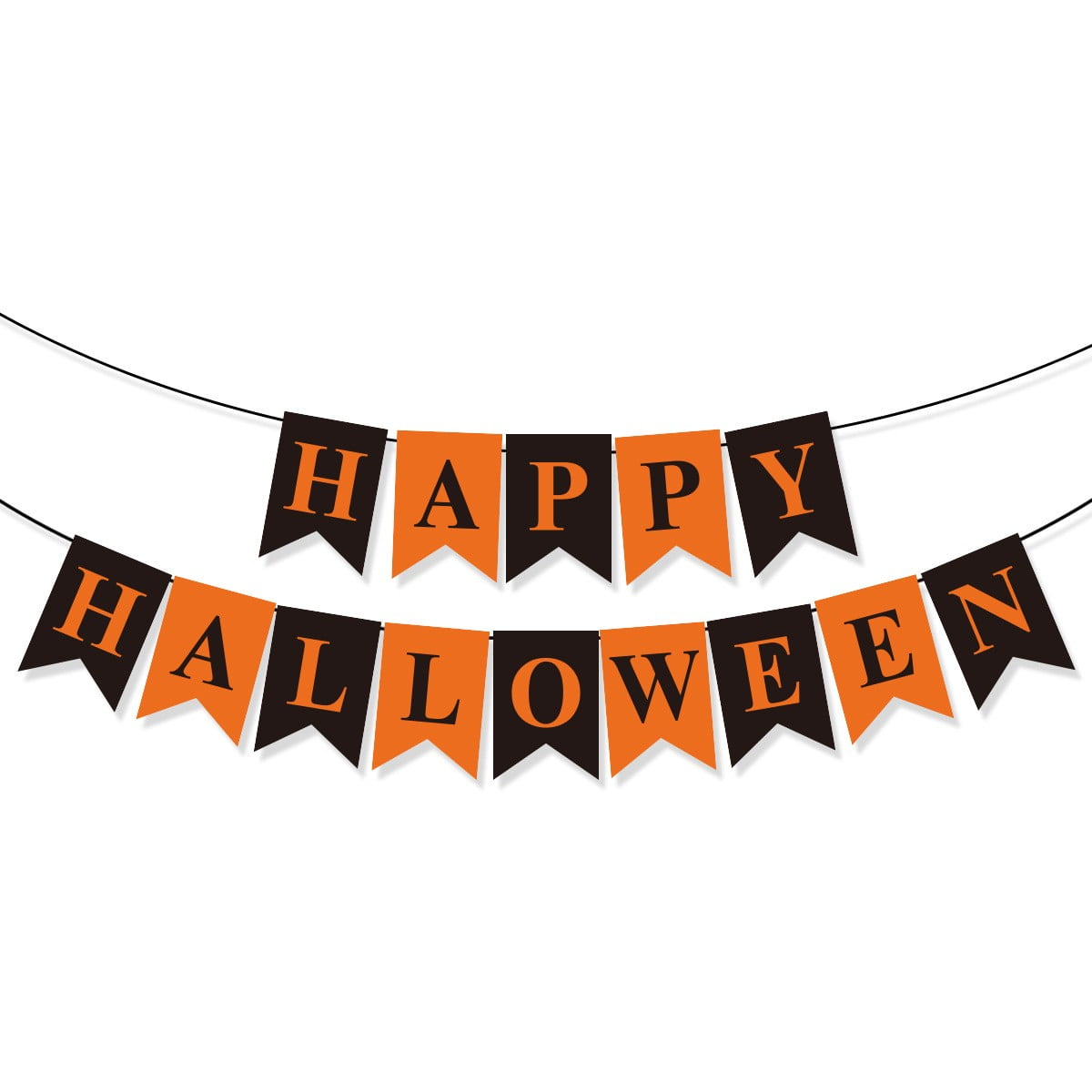 Bwiyojiz Halloween Decoration, Halloween And Orange Letter Dovetail Flag Holiday Pull Flag ...
