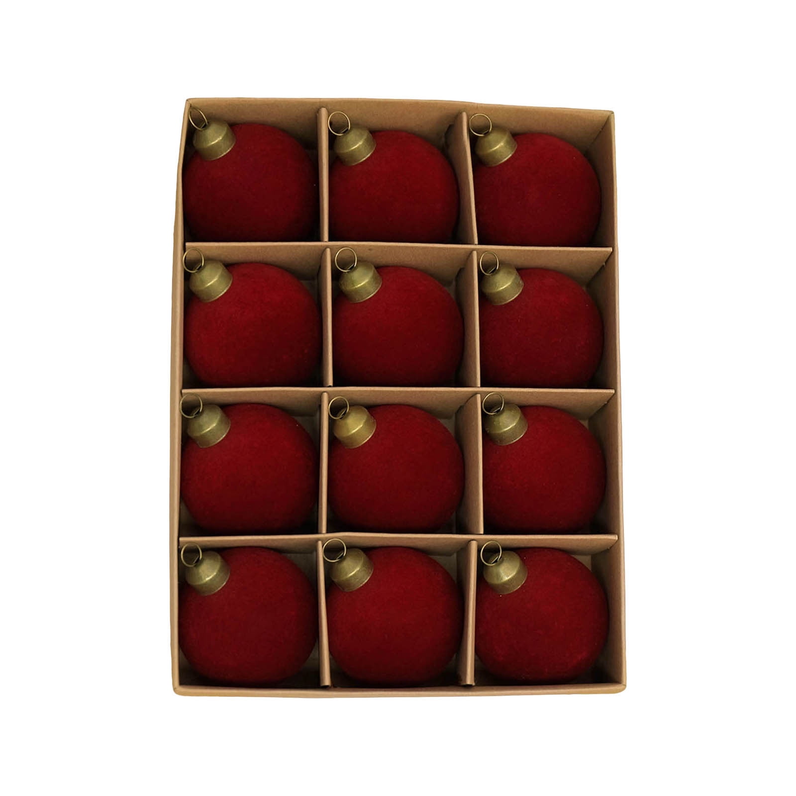 Bwiyojiz Home Decor Christmas Decorations Count 12pcs 2.3" Velvet Balls ...