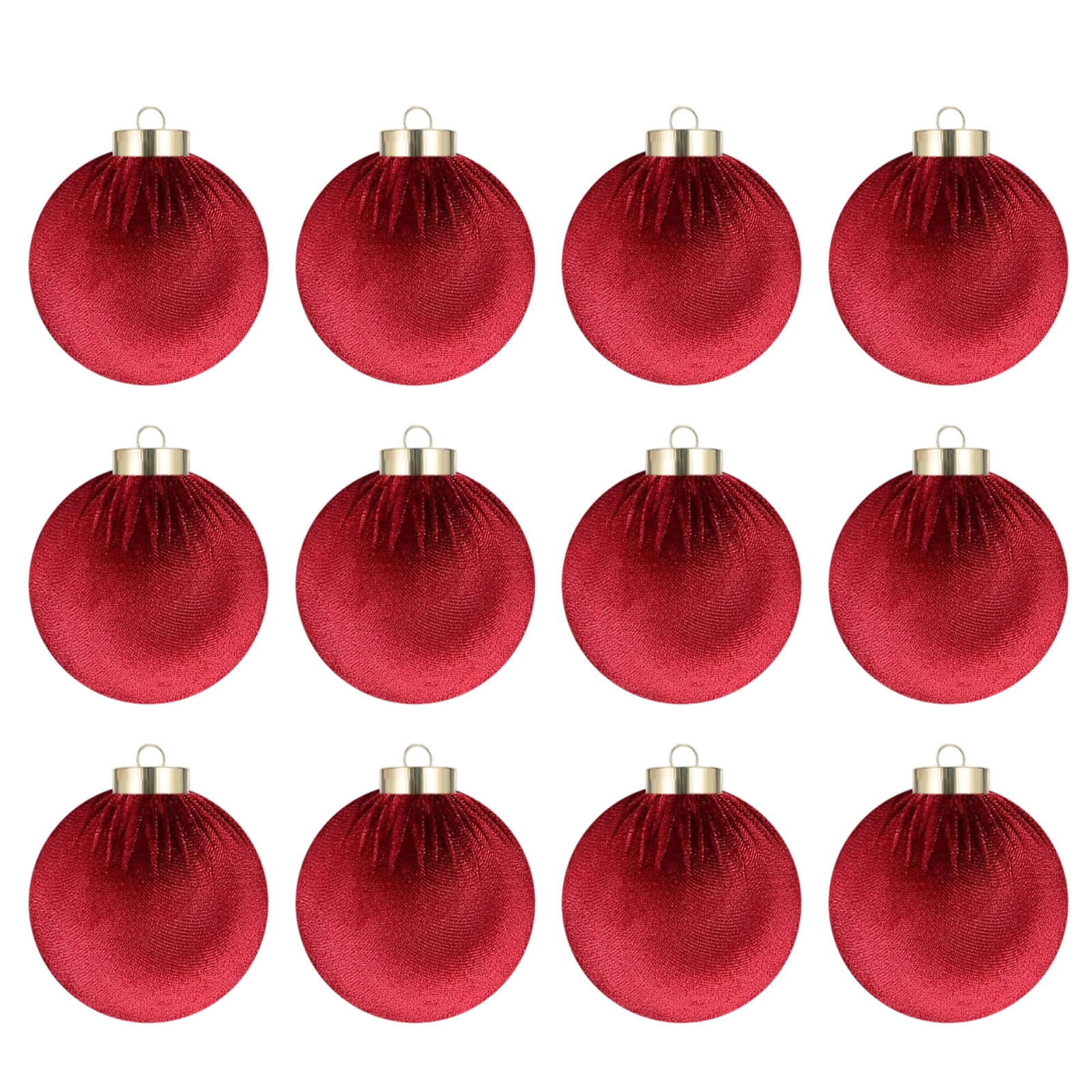 Bwiyojiz Home Decor Christmas Decorations Count 12pcs 2.36" Velvet Ball ...