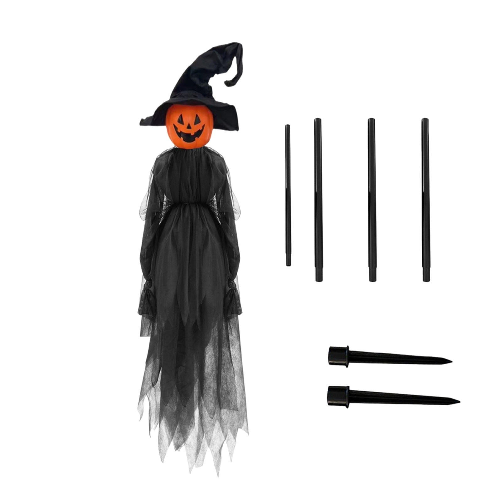 Bwiyojiz Home Decor Count 6pcs Luminous Pumpkin Witch Ghost Voice ...