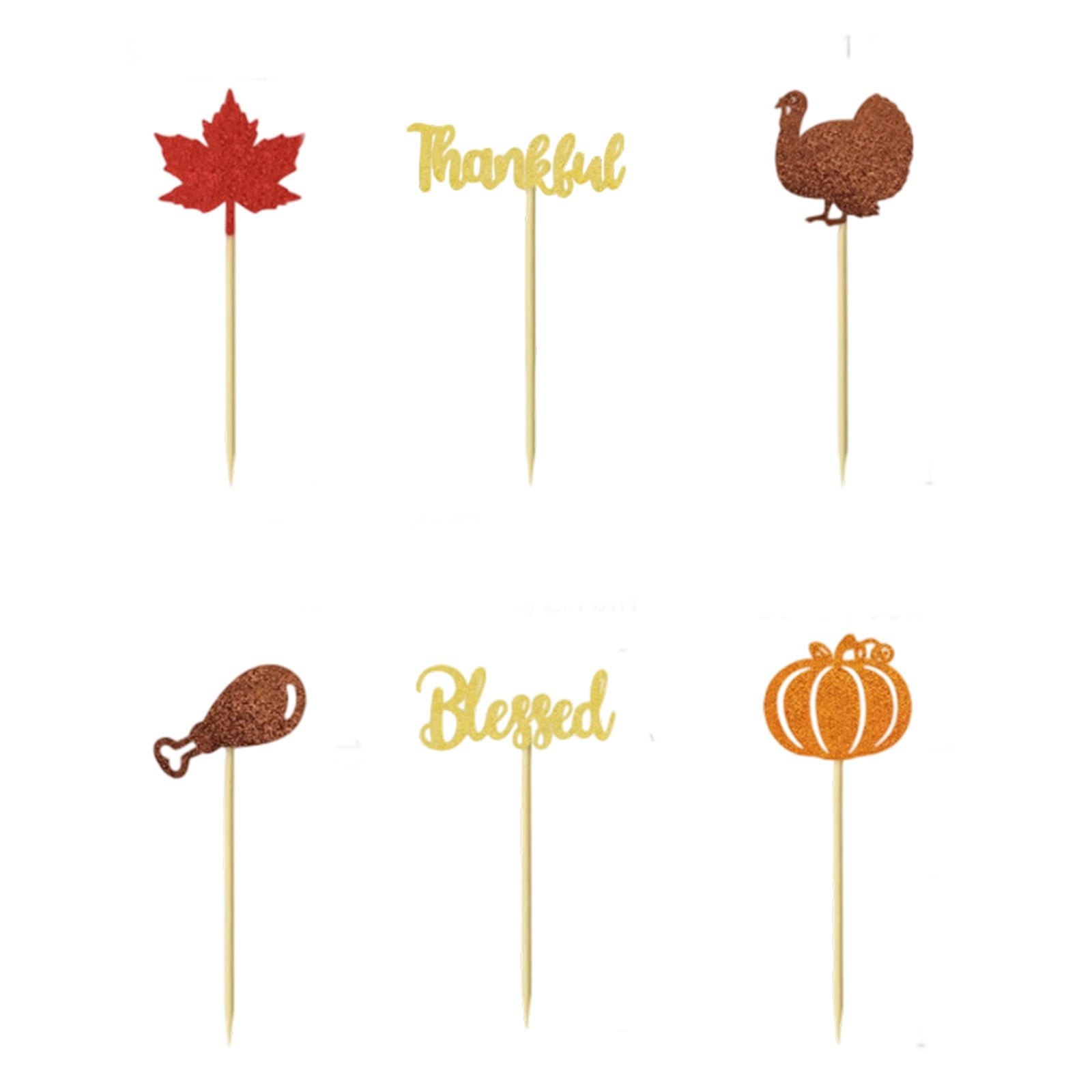 Bwiyojiz Home Decor Decoration Count 12pcs Paper Thanksgiving Cake ...