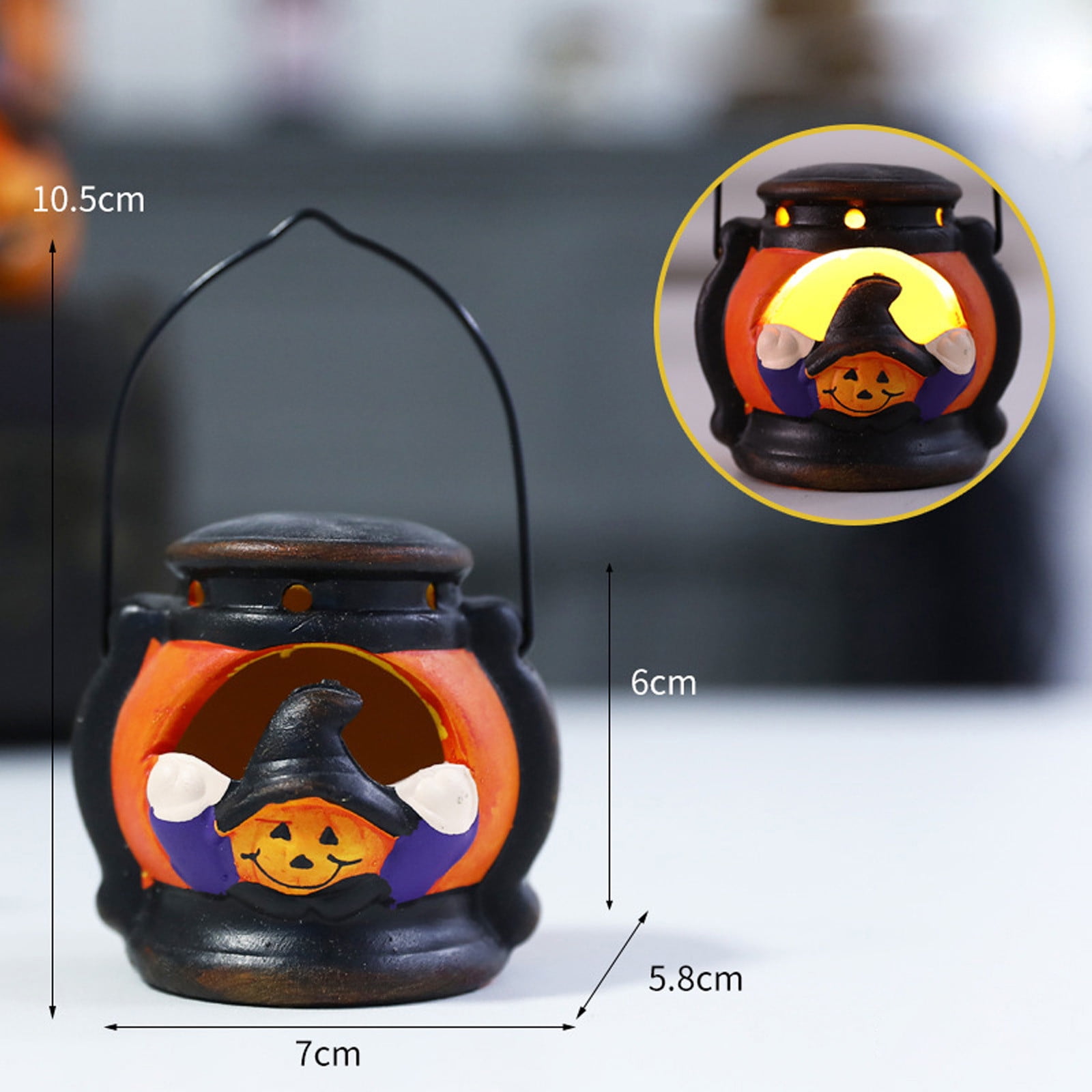 Bwiyojiz Home Decor, Holy Festival Pumpkin Lantern Skeleton Lantern ...