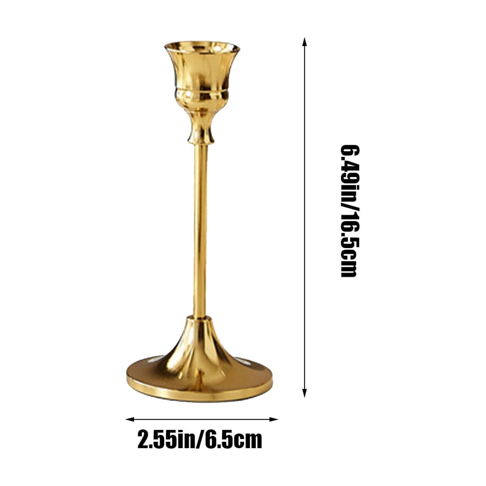 Bwiyojiz Home Decoration Candlestick Metal Candle Holders Thicker ...