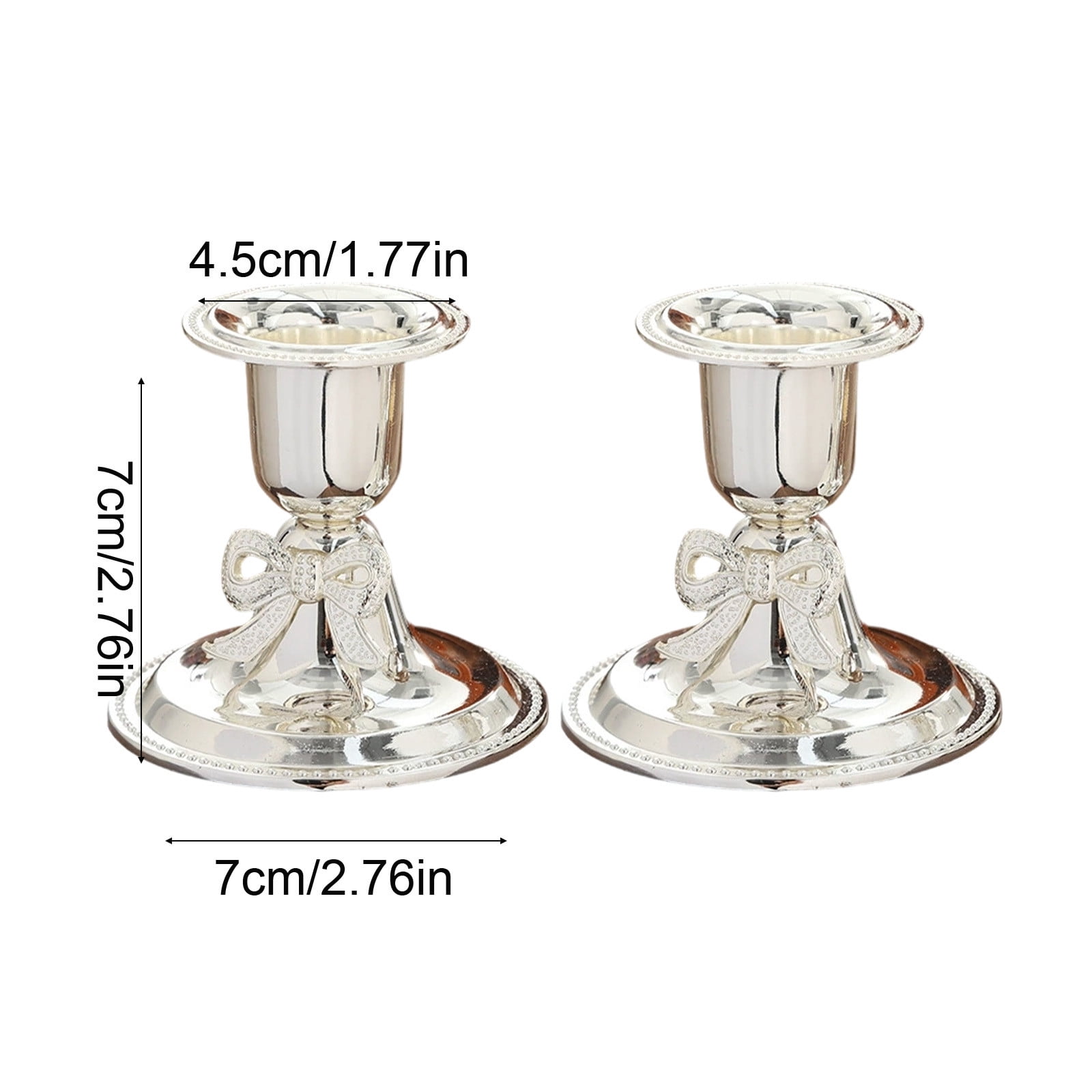 Bwiyojiz Home Decoration Candlestick Metal Christmas Iron Romantic ...