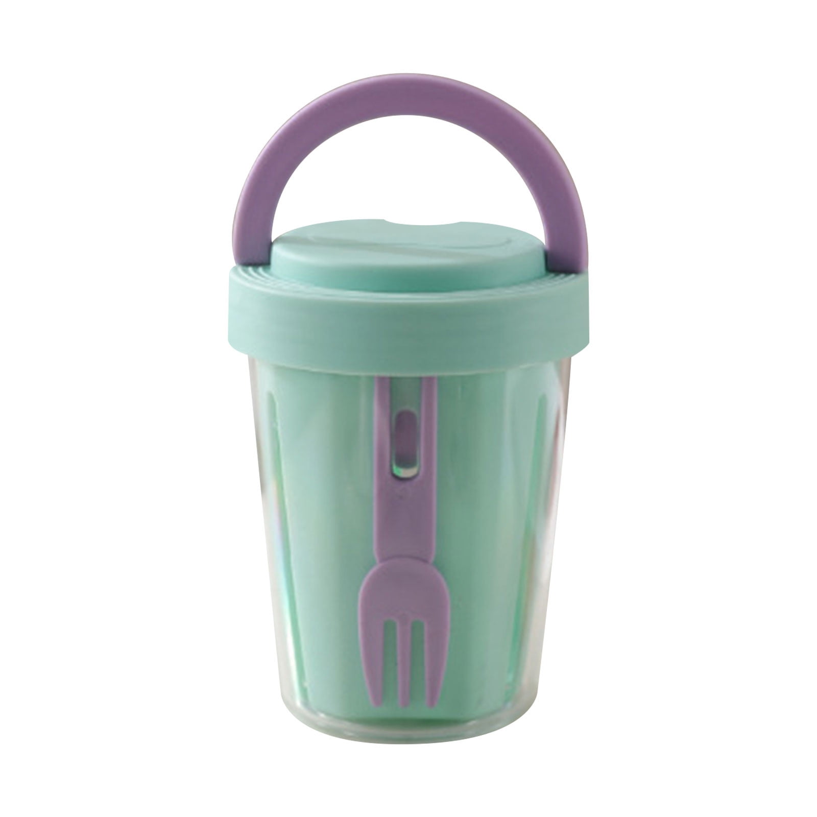 Bwiyojiz Kitchen Gadgets Leachable Fruit Cup with Fork Portable Picnic ...