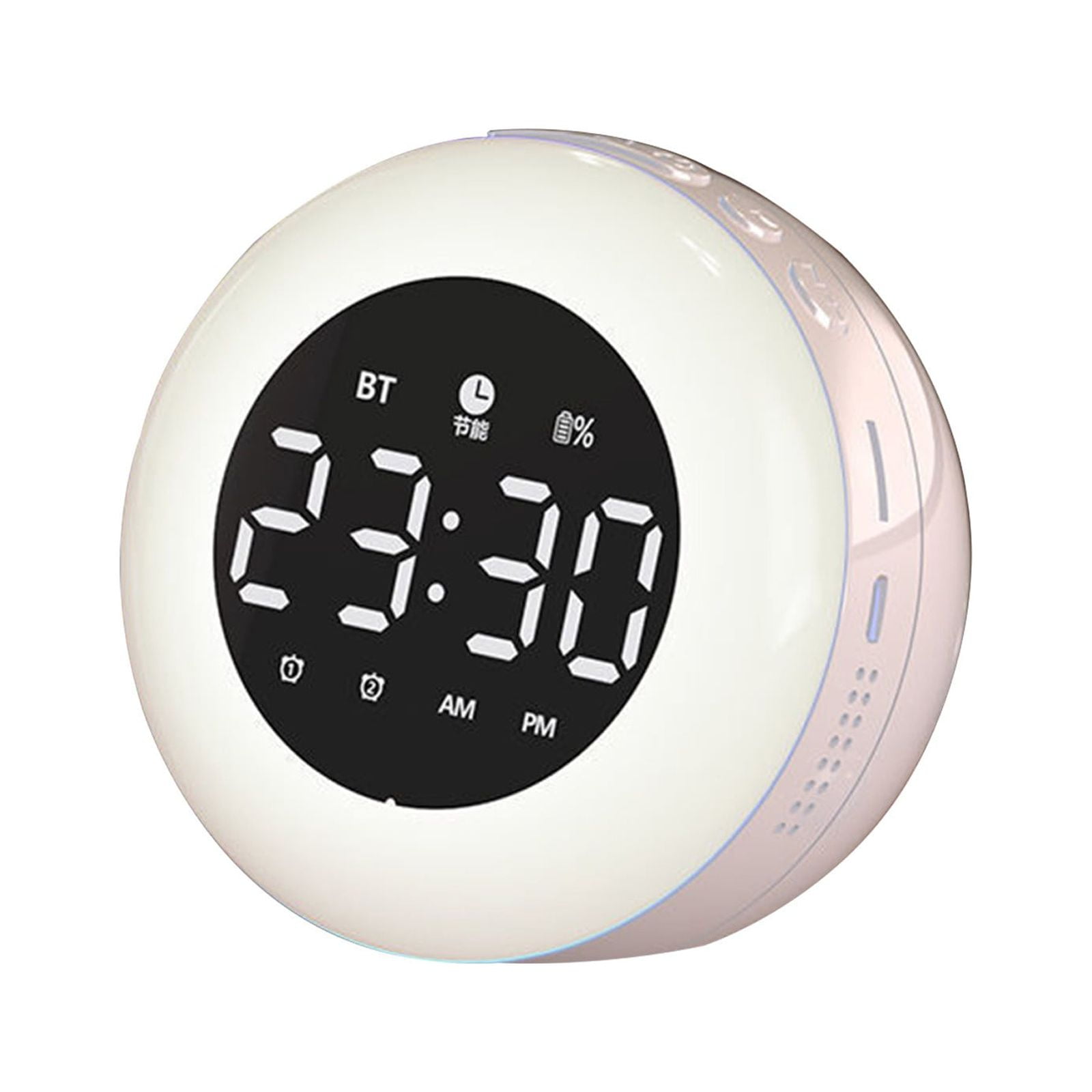 Bwiyojiz Led Electronic Bedroom Alarm Clock 12/24 Hours Alarm Calendar ...