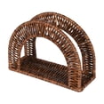 Bwiyojiz Organizers and Storage, Fan Shaped Rattan Style Napkin Holders ...
