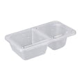 Bwiyojiz Organizers and Storage, Transparent Two Compartment Large ...