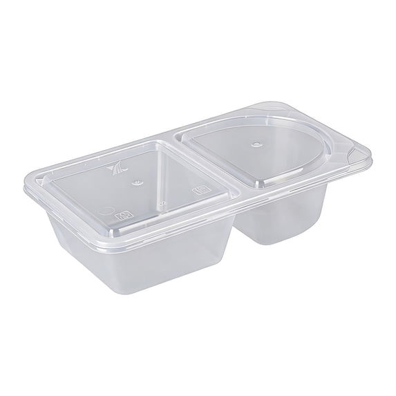 Bwiyojiz Organizers and Storage, Transparent Two Compartment Large ...
