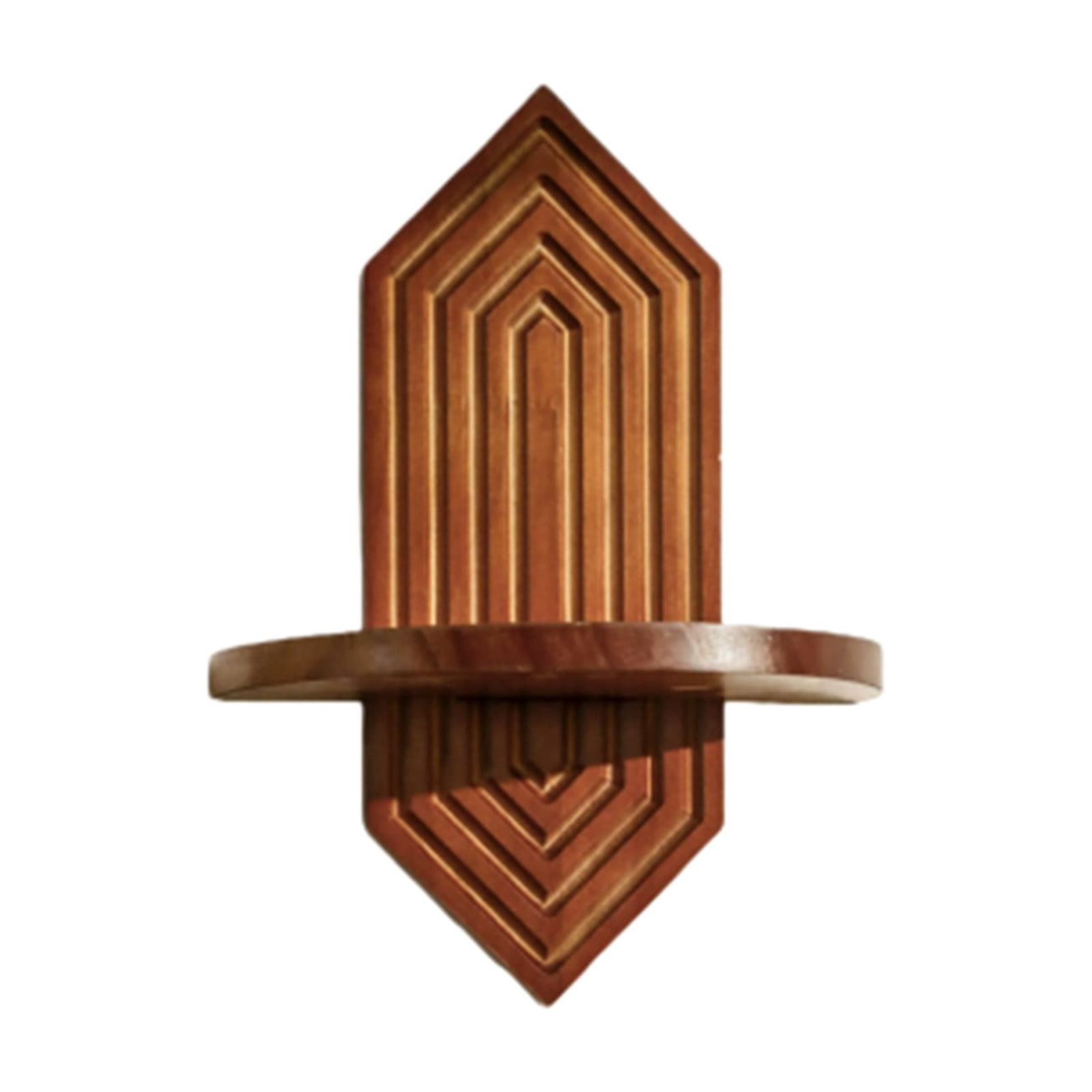 Bwiyojiz Organizers and Storage, Diamond Walnut Color Solid Wood Wall ...