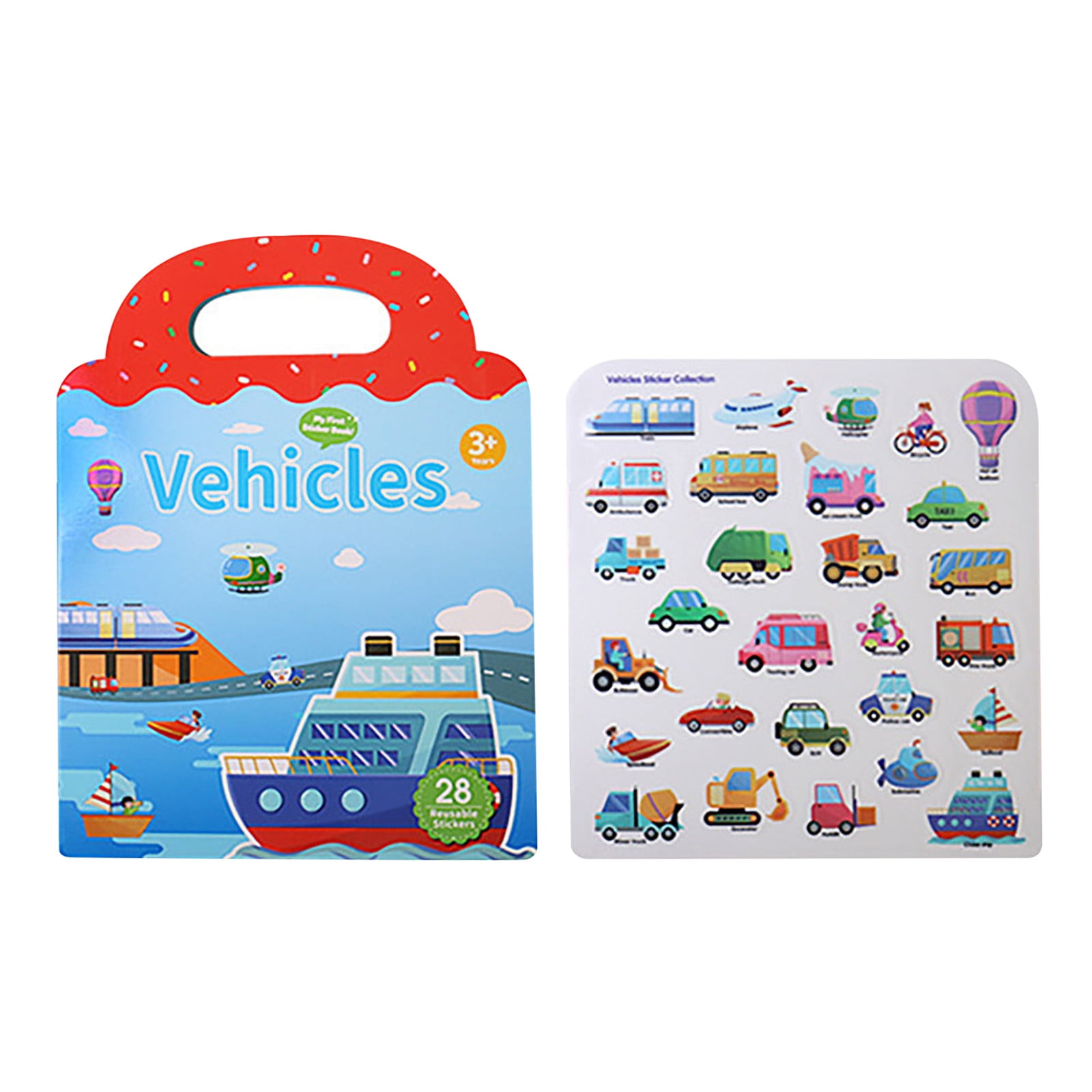 Bwiyojiz Preschool Toys, Reusable Sticker Book Children's Stickers ...