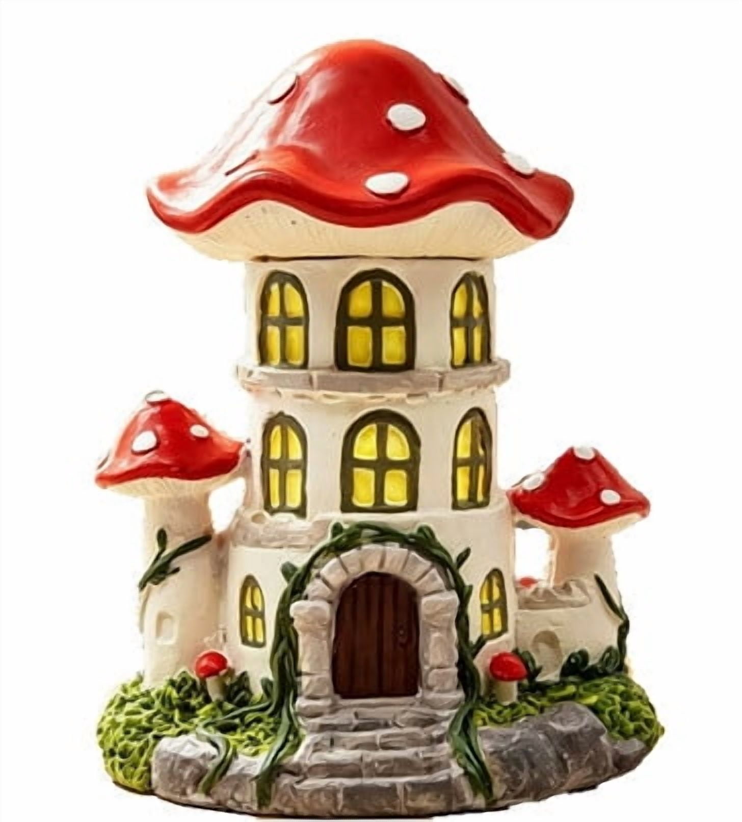 Bwiyojiz Room Decor, Tale Style Castle Resin Ornament, Women Gifts ...